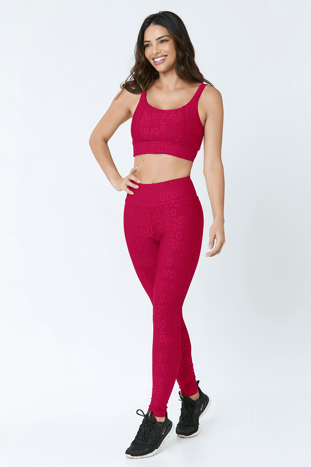 TOP FITNESS BRO CEREJA/TEXTURA - BRO FITWEAR